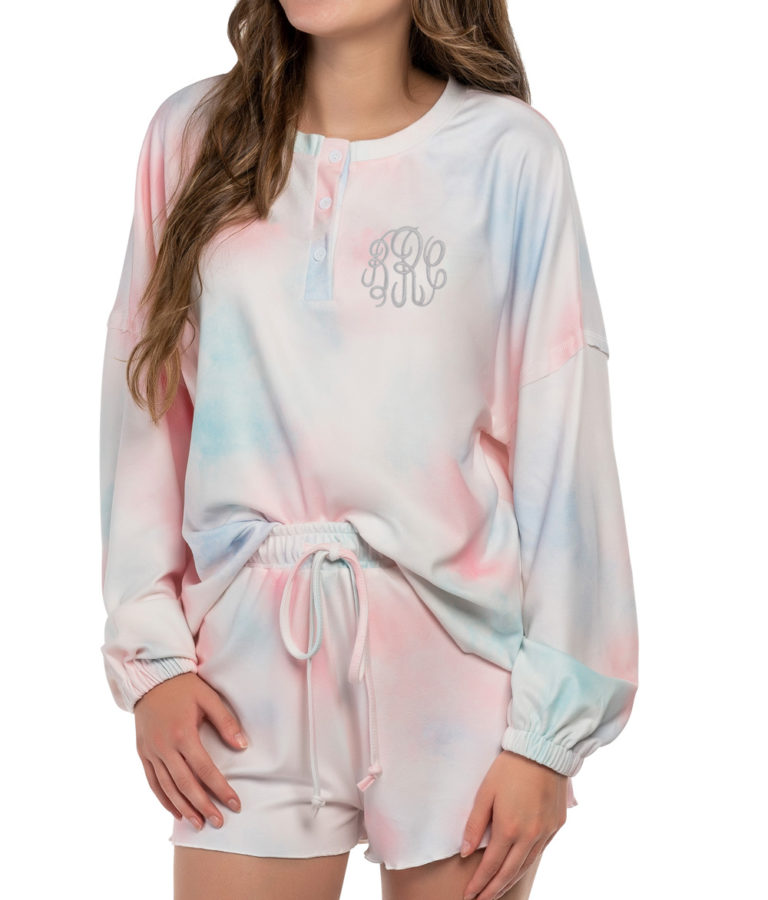 Personalized Tie-Dye Pajama Set - The Paisley Box